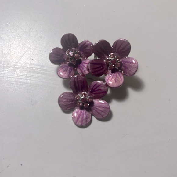 Jewelry | Vintage Enamel Flower Pin | Poshmark